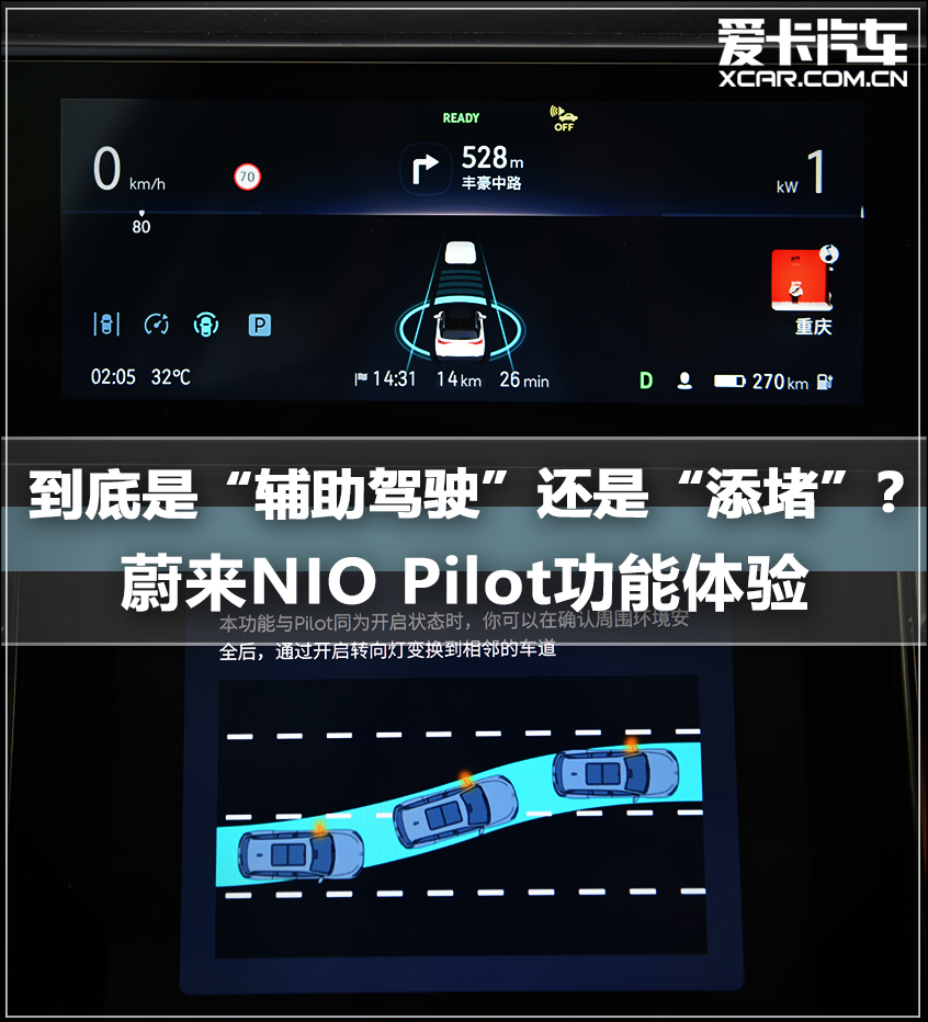 蔚来NIO Pilot体验 辅助驾驶or添堵？:蔚来NIO Pilot功能简介&硬件介绍-爱卡汽车